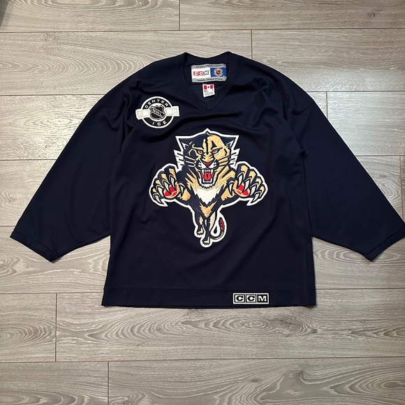 CCM | Shirts | Florida Panthers Nhl Center Ice Practice Patched Ccm ...